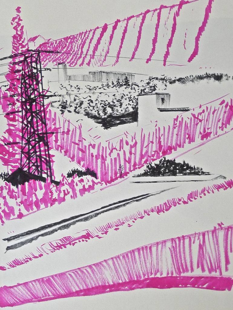 Fragmented Landscapes in Colour 4 Drawing by Otto Oscar Hernandez Ruiz ...
