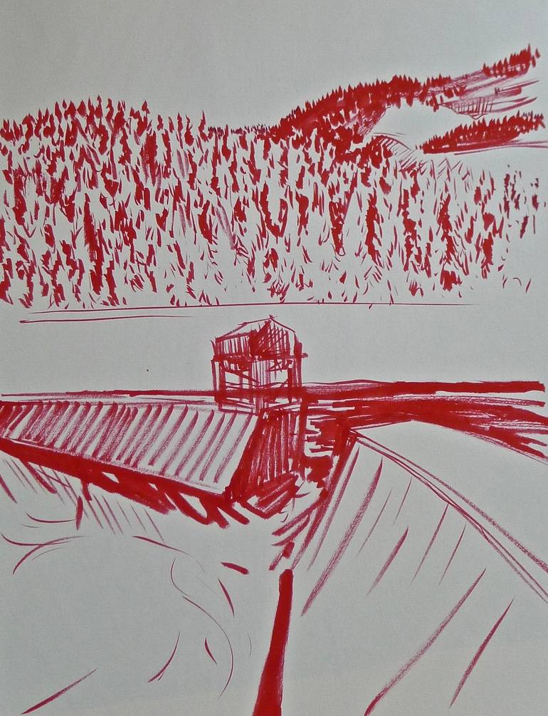 Fragmented Landscapes in Colour 5 Drawing by Otto Oscar Hernandez Ruiz ...