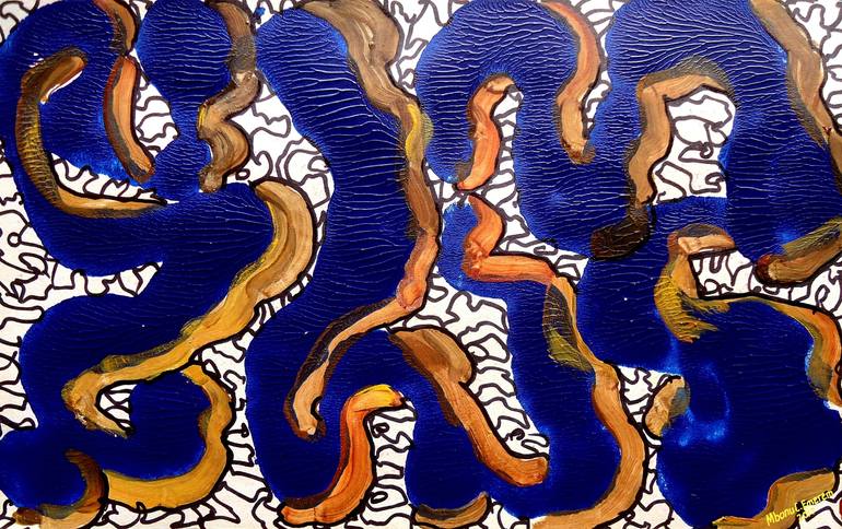 ''Rumbustious Figments of My Imaginations #162'' Painting by Mbonu ...