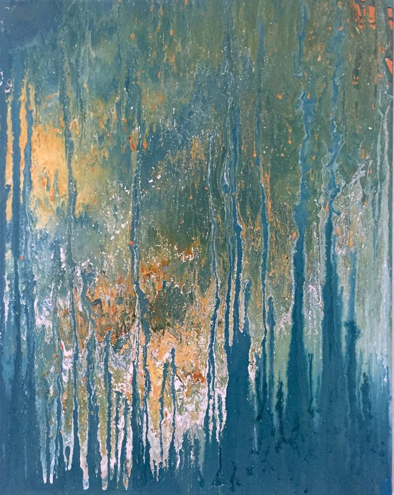 Sunset mirror Painting by Steph Mqn | Saatchi Art