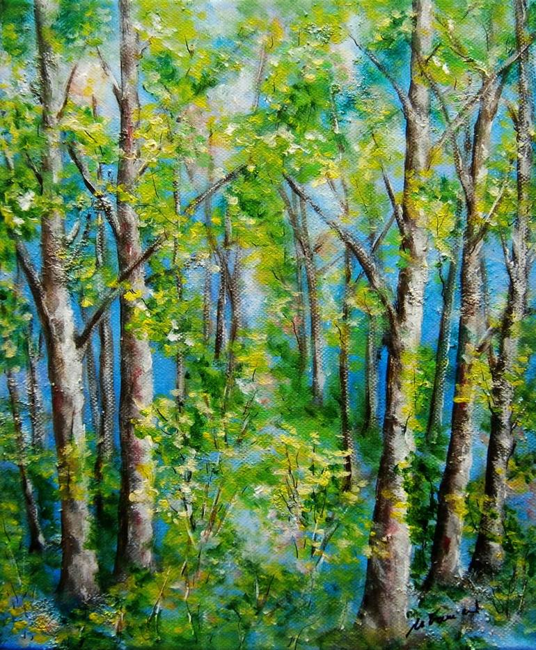 Spring awakening 1 (2017) Painting by Emilia Urbaníková | Saatchi Art