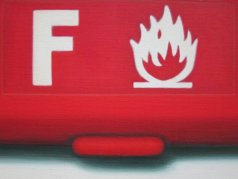 Fire alarm Painting by Erica Scheper | Saatchi Art