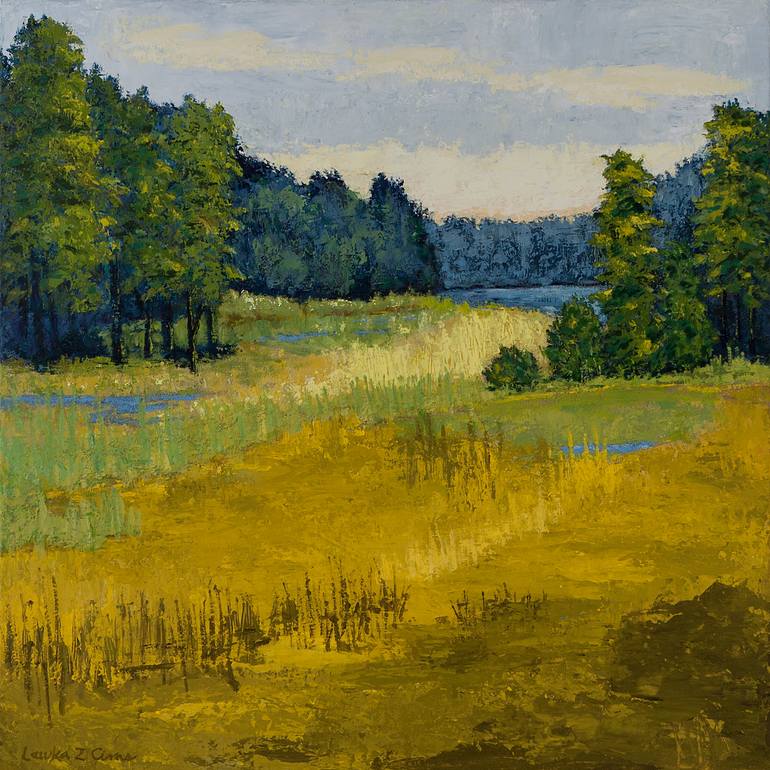 Open Field 4 Painting by Lewka Z Cims | Saatchi Art
