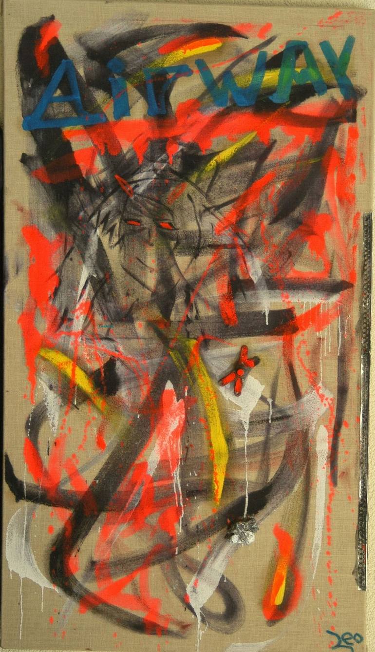 AIRWAY Painting by Rudolf Leo Dietzmann | Saatchi Art