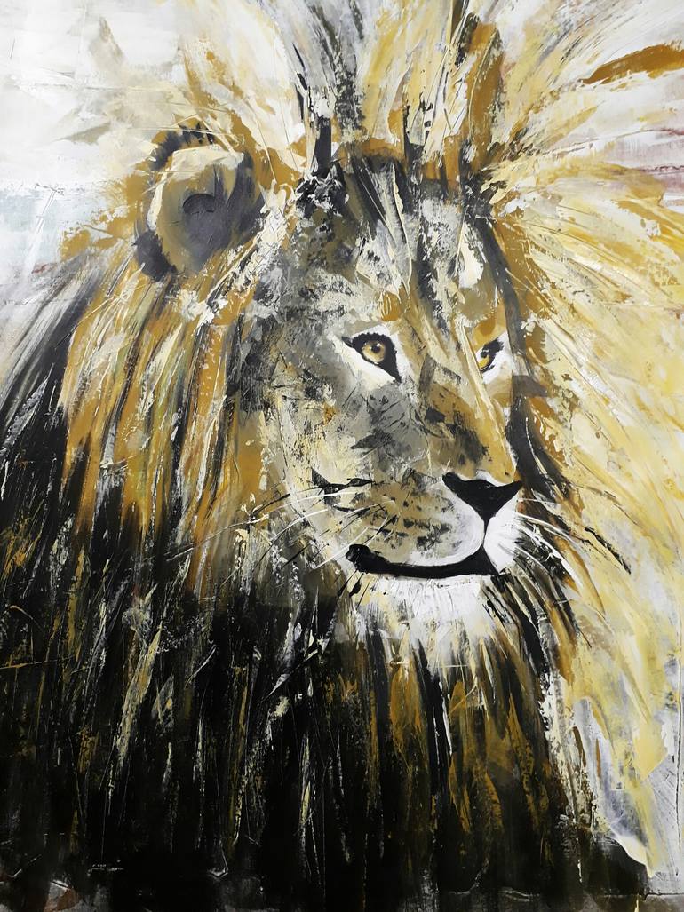 Lion Painting by Graham Harrison | Saatchi Art