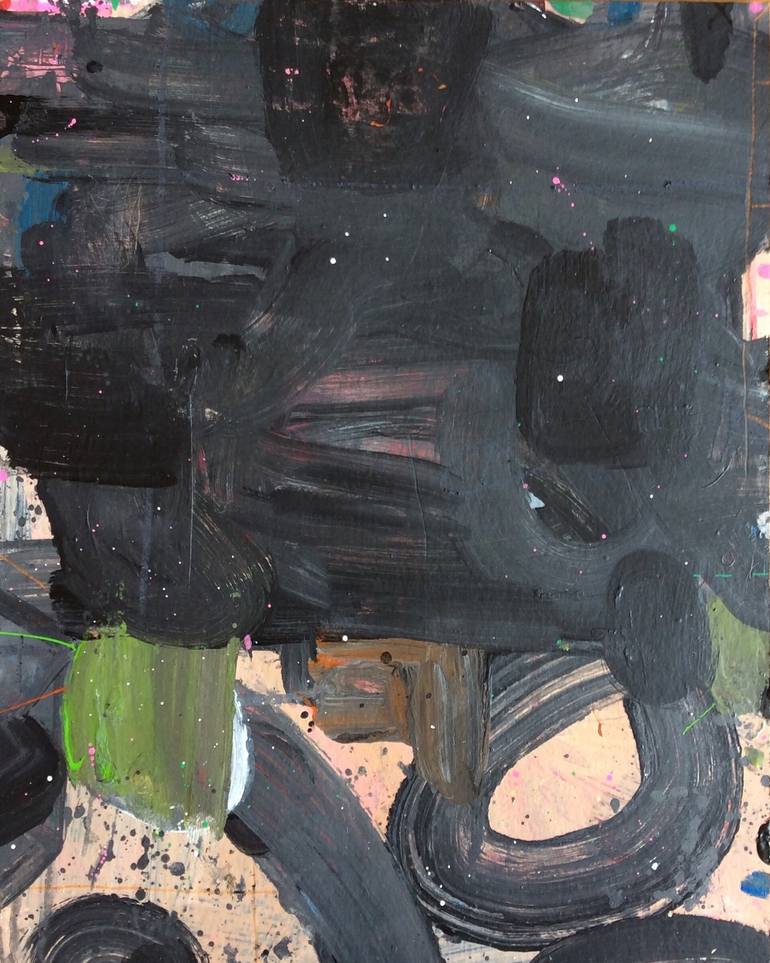 Her Disappointed Kiss (in black) Painting by Andrew Weir | Saatchi Art