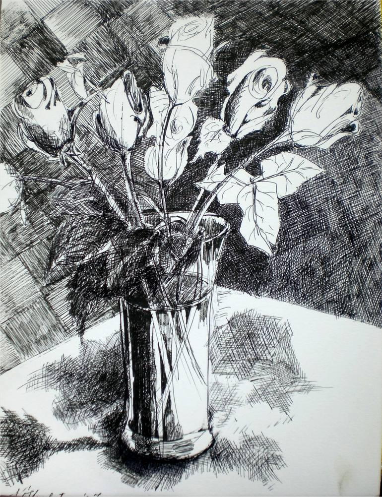 Dutch Roses Painting by Kate Hoekstra | Saatchi Art