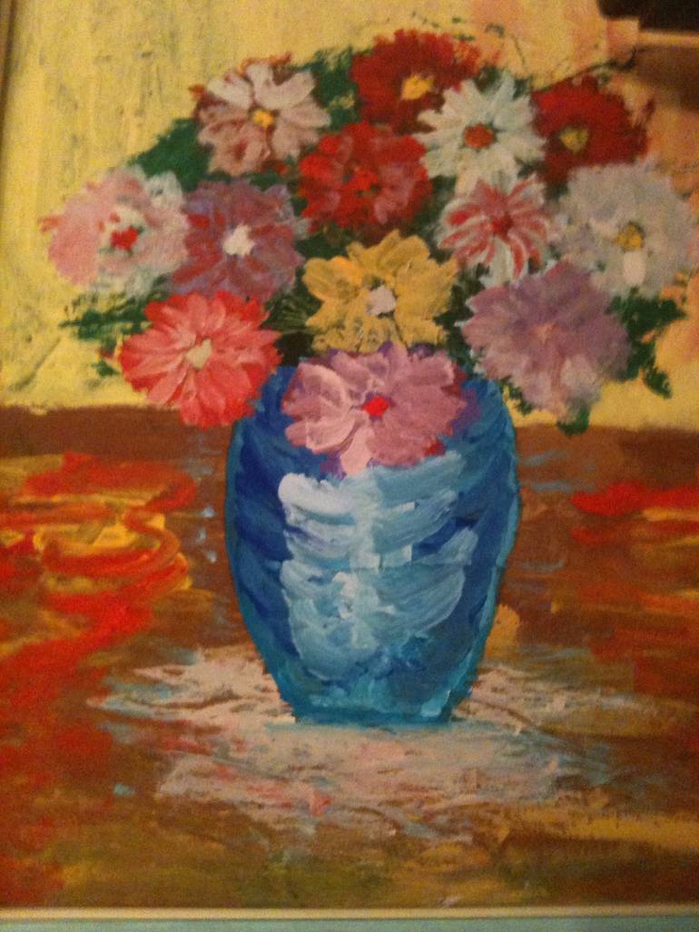 Vaso di fiori Painting by Paolo Rocchi | Saatchi Art