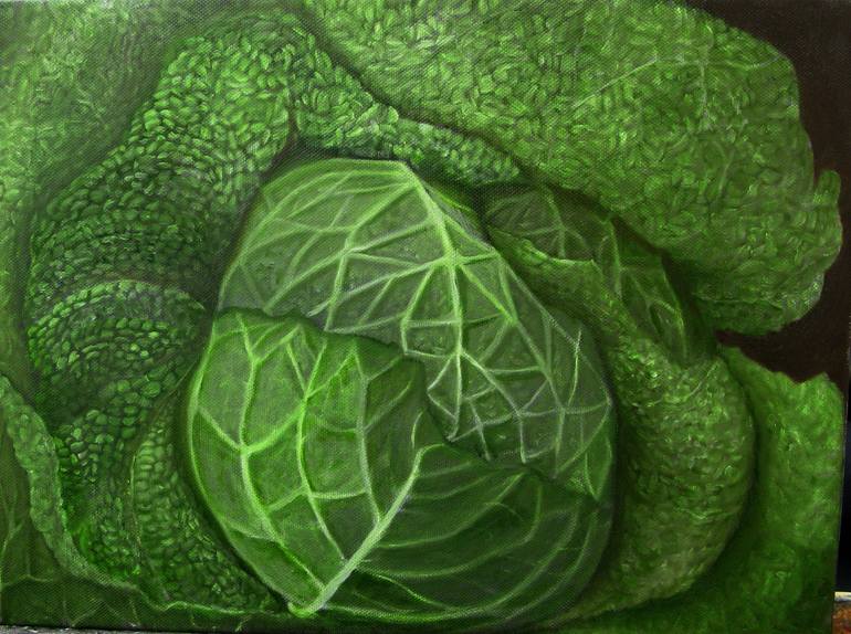 Cabbage! Painting by Wendy Cook | Saatchi Art