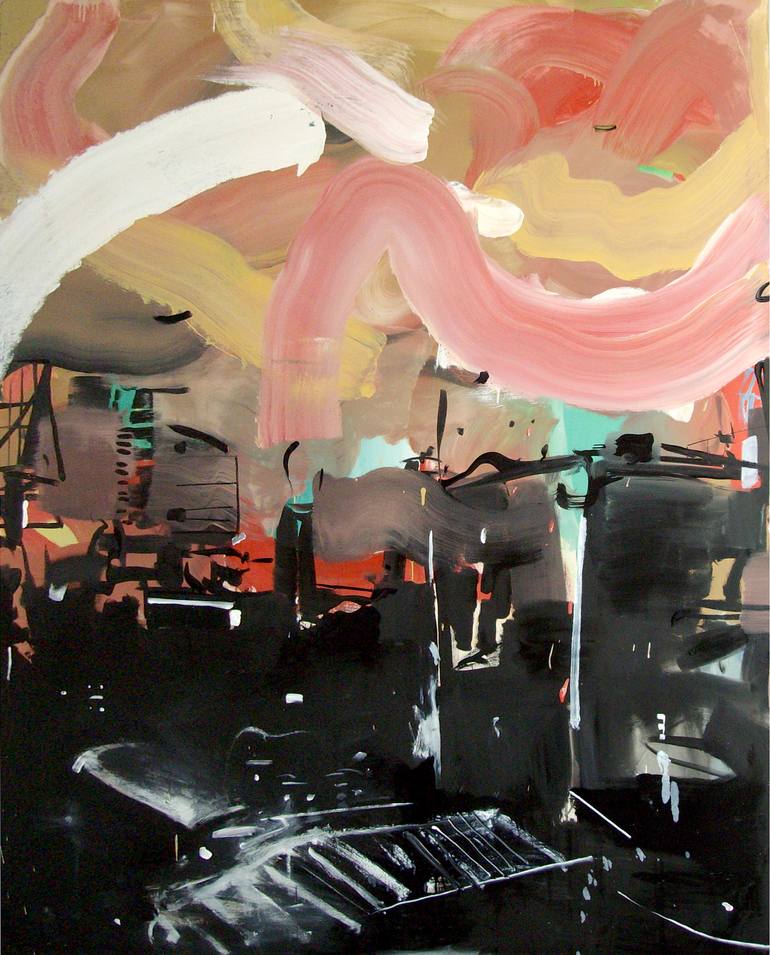 City landscape Painting by MikołAj Obrycki | Saatchi Art