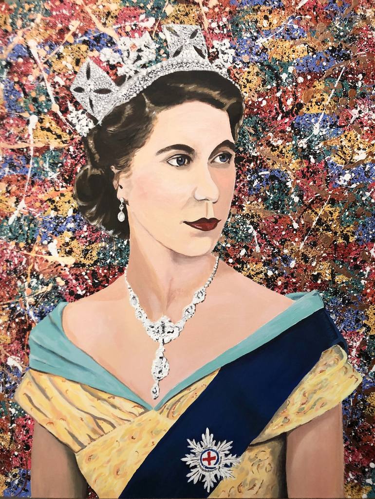 Queen Elizabeth II Painting by Alan Player | Saatchi Art