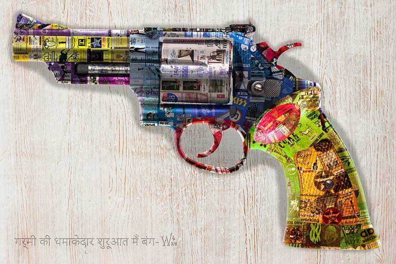 The Gun Collage by Patrick Willard | Saatchi Art