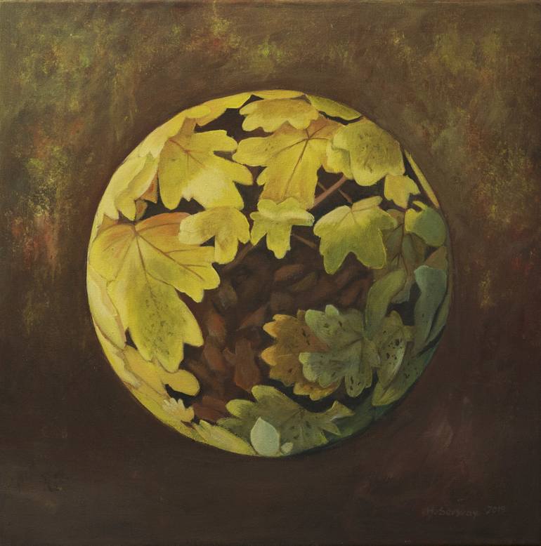 series glass sphere IV Painting by Hanni Serway | Saatchi Art