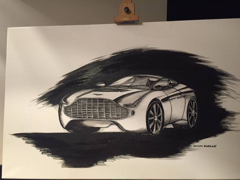 car design Painting by simon barakat | Saatchi Art