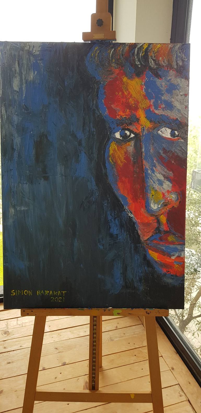 Sad man Painting by simon barakat | Saatchi Art
