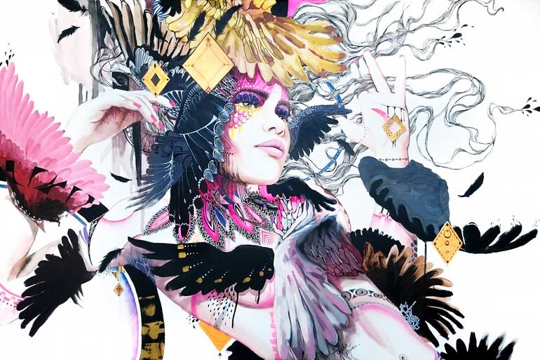 With Wings Painting by Adam Morgan | Saatchi Art