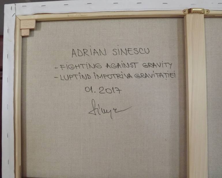 Fight against gravity Painting by Adrian Sinescu | Saatchi Art