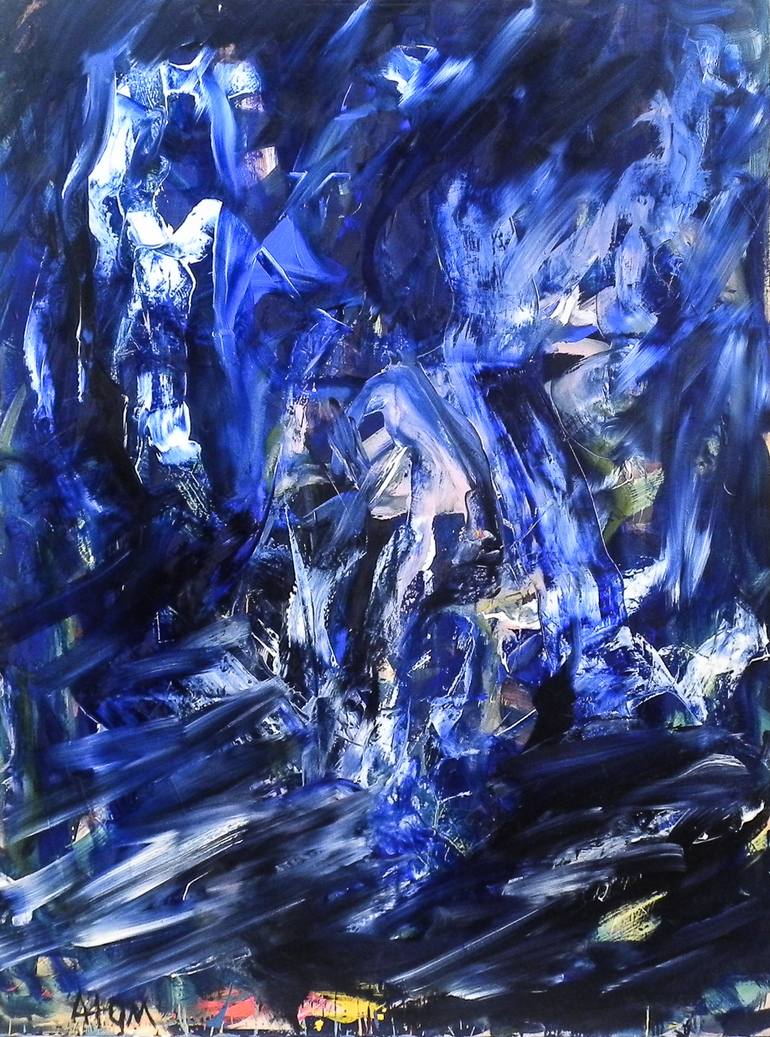 Blue fin Painting by Atom Hovhanesyan | Saatchi Art