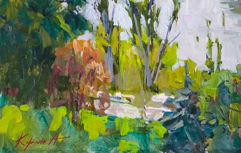 Noon on the Dniester Painting by Aleksandr Korol | Saatchi Art