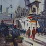 Krishna mandir patan Painting by Suresh Syangtan | Saatchi Art