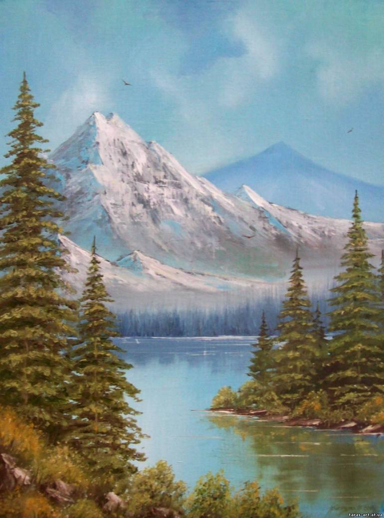 №9 Mountain Landscape Painting by Taras Prystupa | Saatchi Art