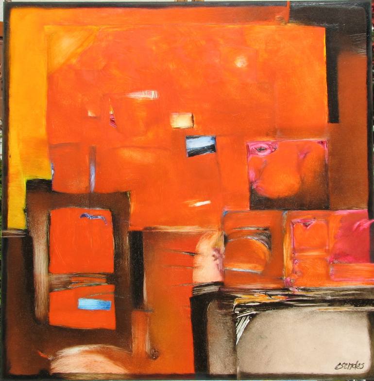 Looking around with ease III. Painting by Csendes Csaba | Saatchi Art