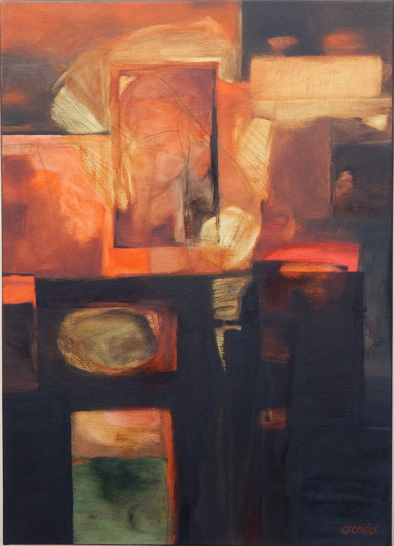 The laughing third Painting by Csendes Csaba | Saatchi Art