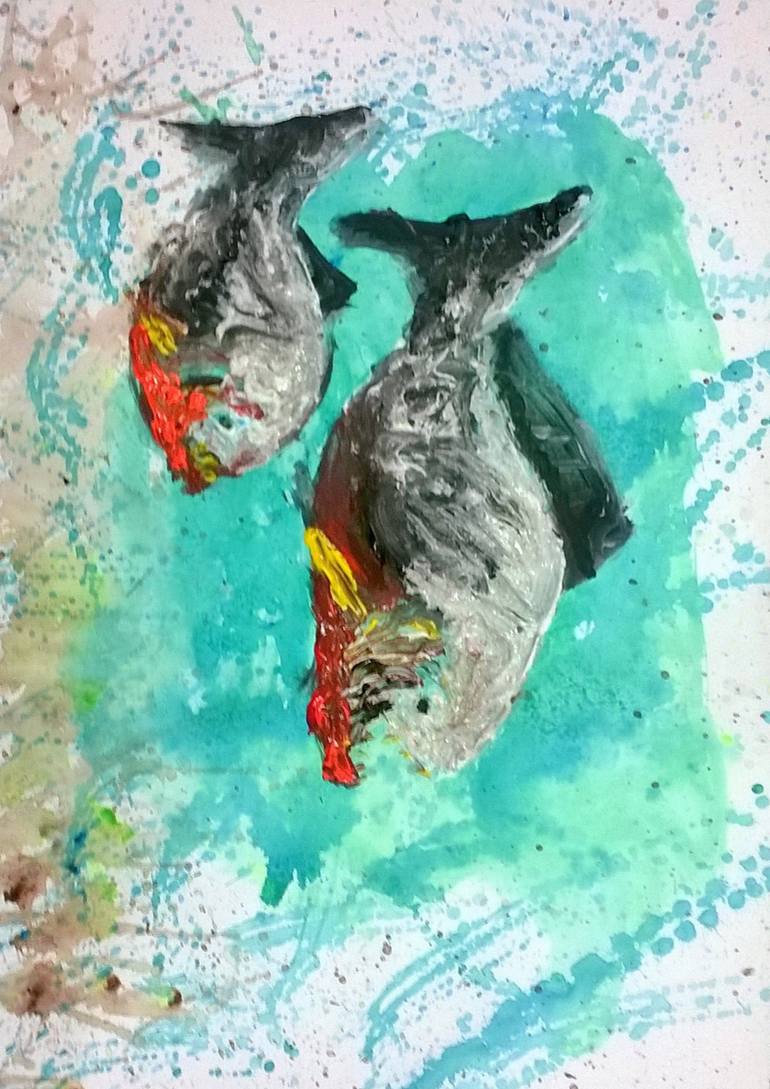 fish Painting by Emil Faiz | Saatchi Art