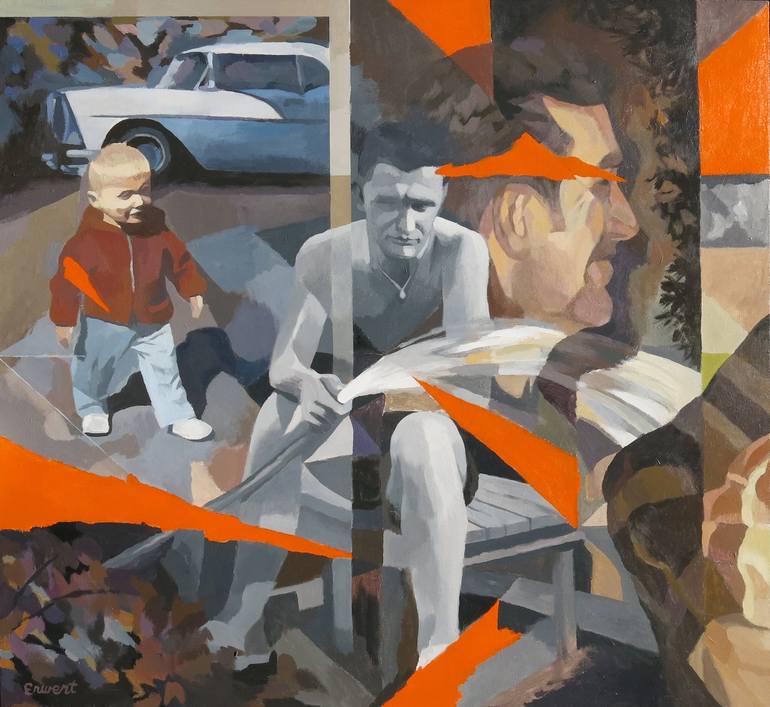 Fractures of the Mind Painting by Scott Erwert | Saatchi Art United Kingdom