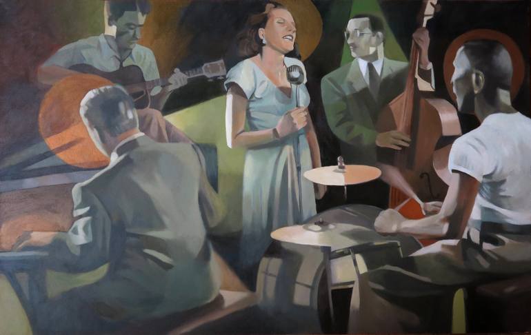 The Quintet Painting by Scott Erwert | Saatchi Art