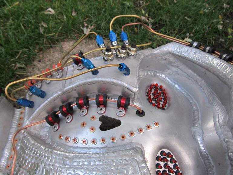 Battle Scar Robot Face Outdoor Sculpture by Richard Pauza | Saatchi Art