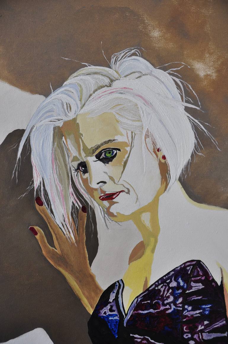 West End Girls Series Leaving Portrait of a sad punk ballerina Painting ...