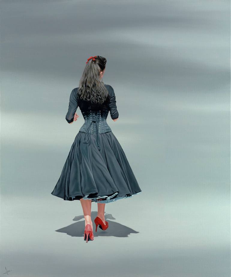The Black Basque Painting by Nigel Cox | Saatchi Art