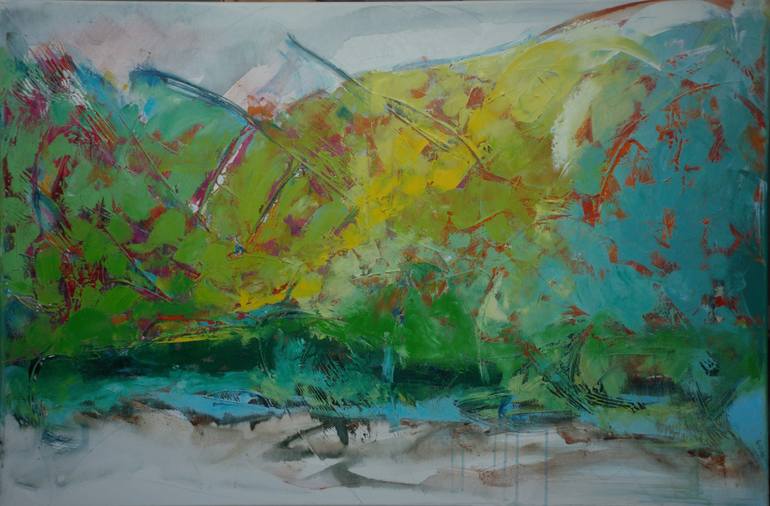 NOT a landscape Painting by Carine Van Hee | Saatchi Art