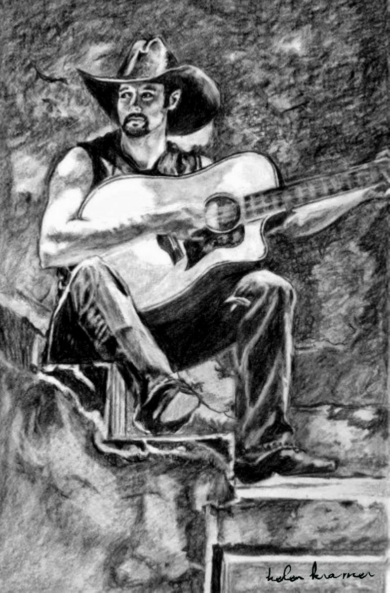 Tim McGraw Drawing by Helen Kramer | Saatchi Art