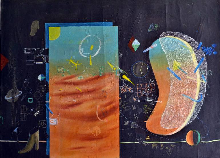 Interuptions Of Reality Painting by Luka Dedic | Saatchi Art