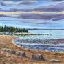 Sebago Town Beach Painting by Jordan Balkansky | Saatchi Art