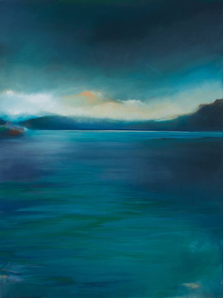 Clair de lune Painting by Gabriella Moussette | Saatchi Art