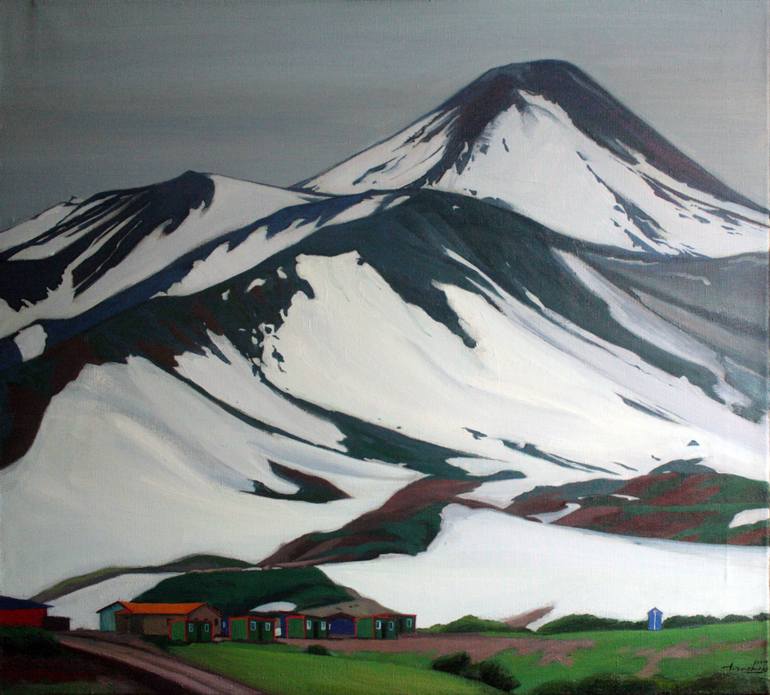 Station at Avachinsky volcano Painting by Dashevskaya Anastasia ...