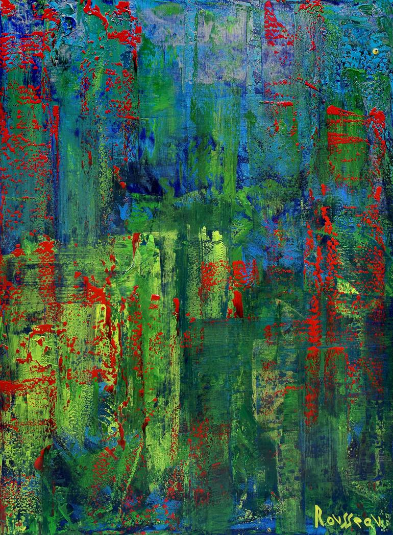 La forêt enchantée 2 Painting by mathieu rousseau | Saatchi Art