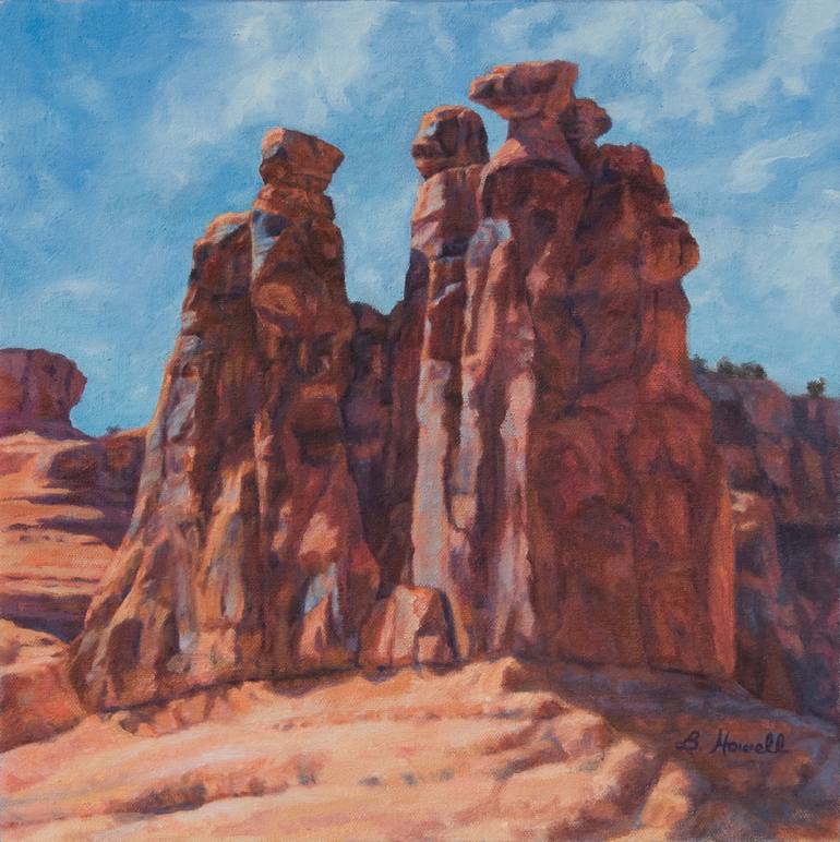 The Gossips Painting by Brenda Howell | Saatchi Art