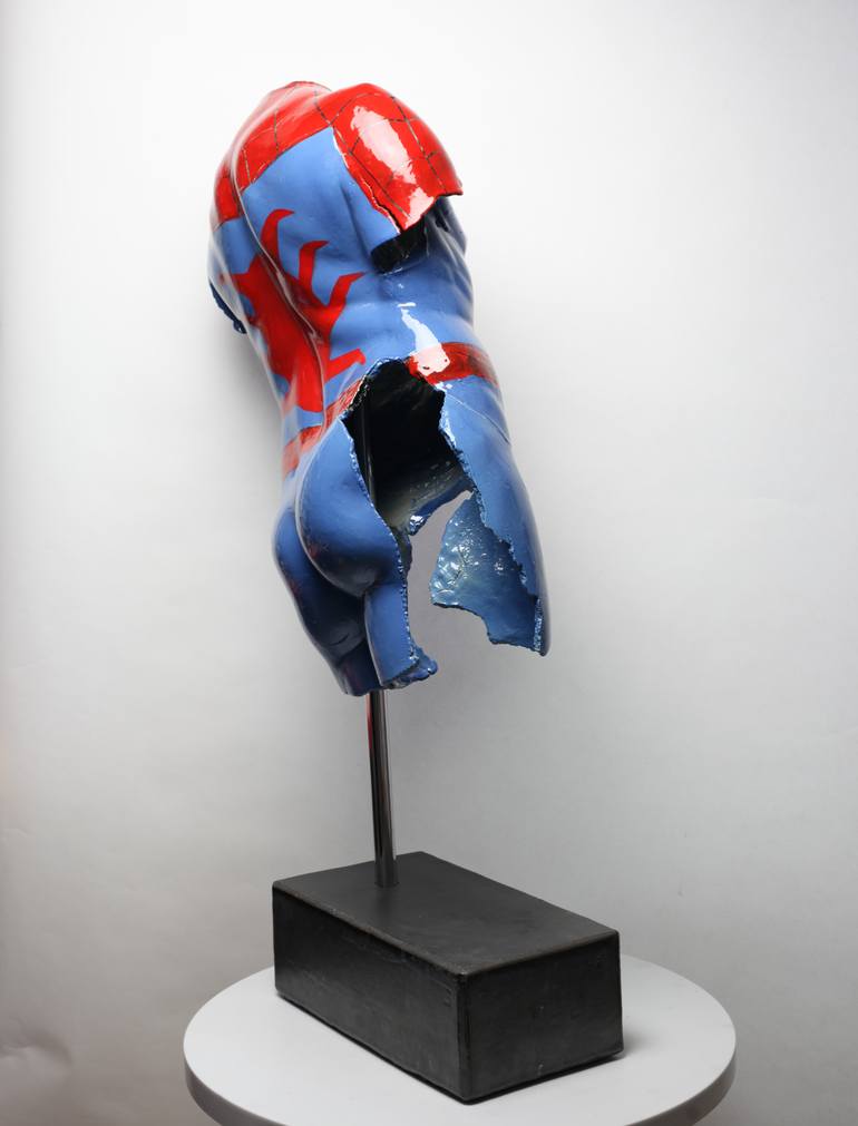 Torso model Spiderman Sculpture by Mariusz Dydo | Saatchi Art