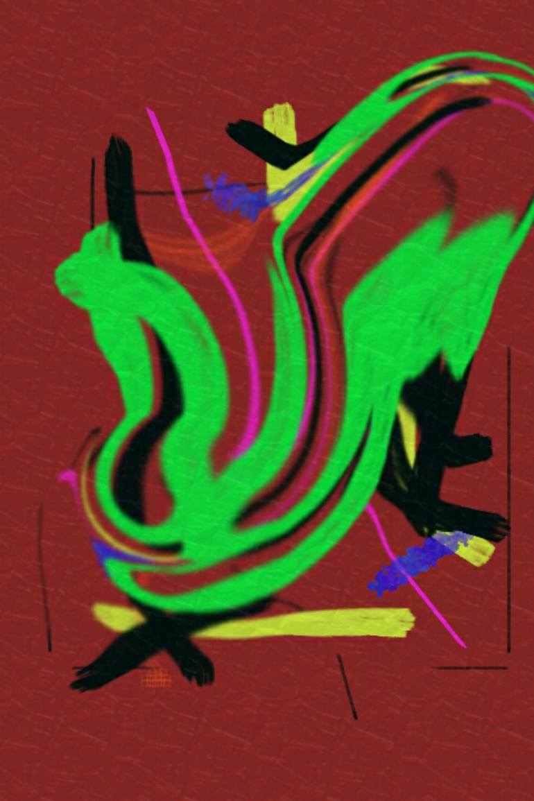 Curve Drawing by Singleton M Tate | Saatchi Art