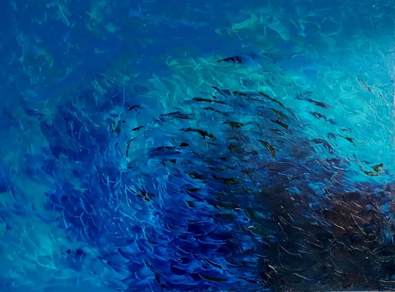 Turquoise Sea Painting by John O'Sullivan | Saatchi Art