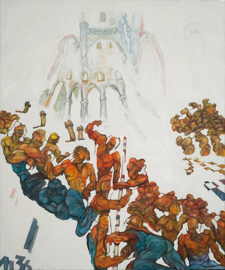 Titans IV Painting by Suco Sarkinovic | Saatchi Art