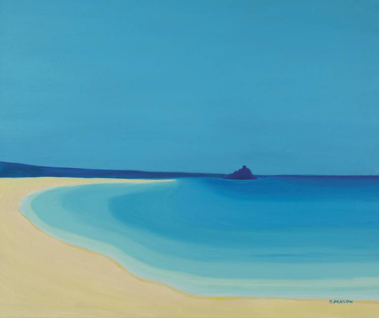 St Michaels Mount 2. Painting by simon mason | Saatchi Art