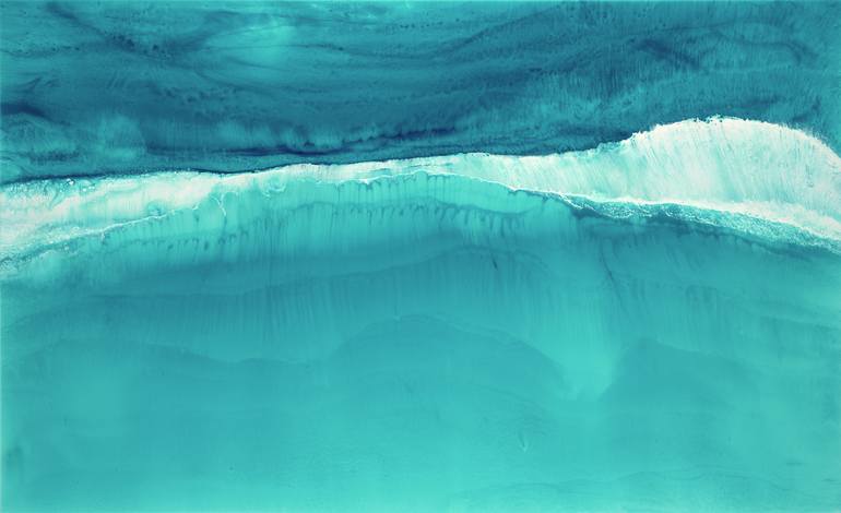 Ocean Rip Painting by Martine Vanderspuy | Saatchi Art