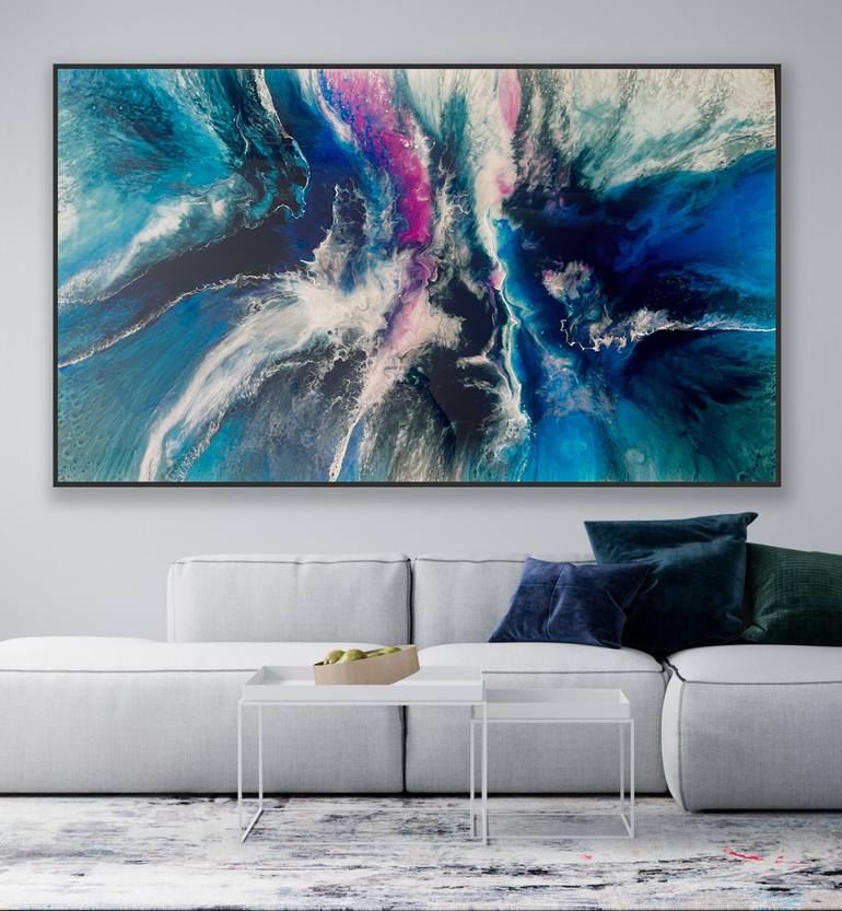 Magenta Magic Painting by Martine Vanderspuy | Saatchi Art