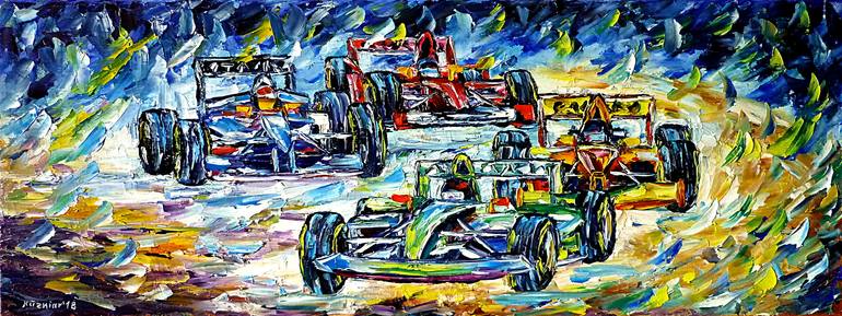 Formula 1 (Formel 1) Painting by Mirek Kuzniar | Saatchi Art