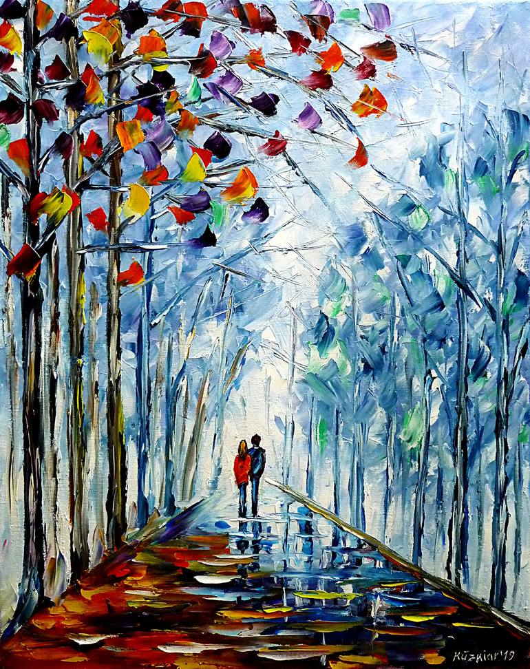 Misty day Painting by Mirek Kuzniar | Saatchi Art
